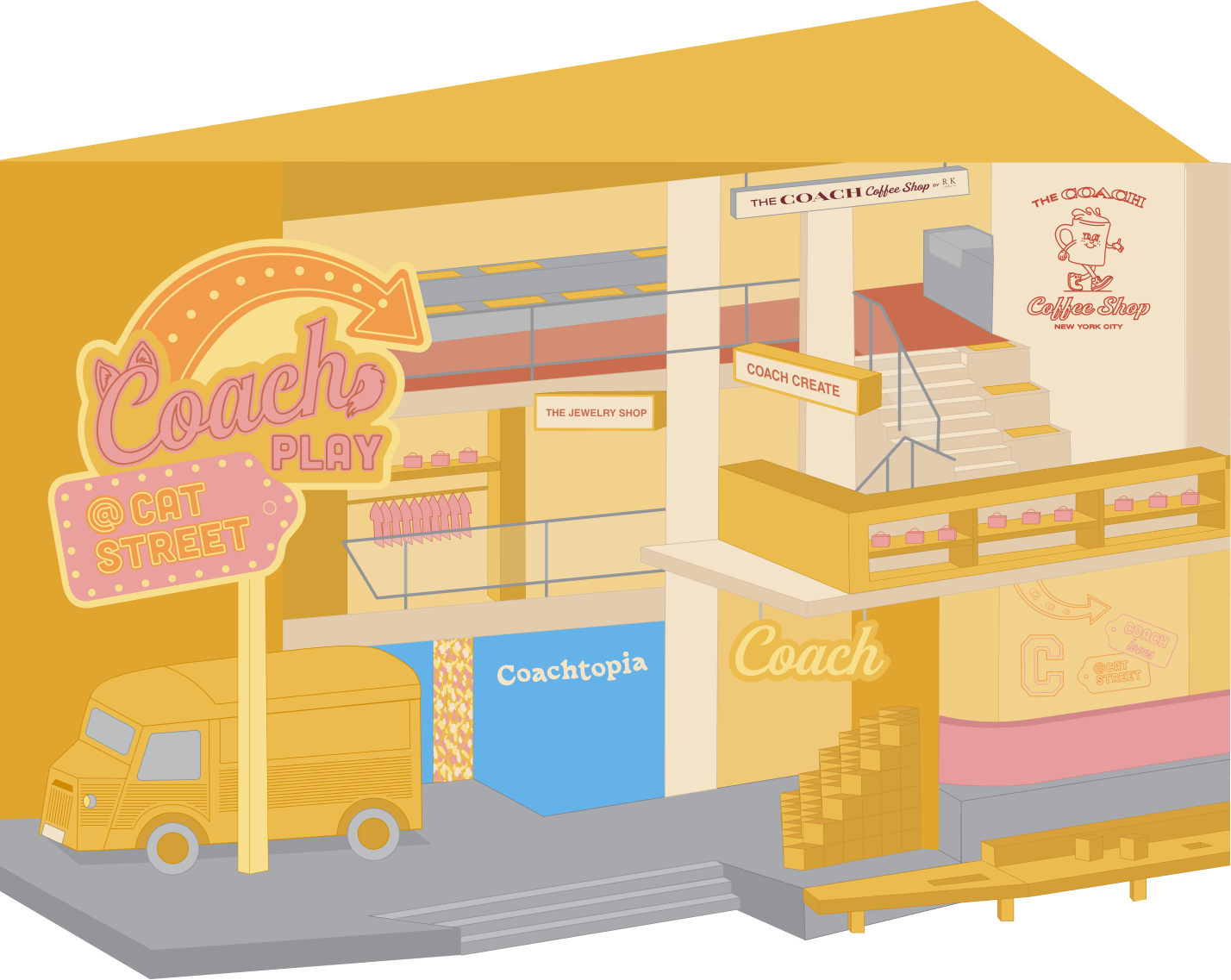 【公式】COACH – コーチ CREATE YOUR OWN EXPERIENCE. プレイランドのように五感で楽しむコーチの新コンセプトストアがオープン